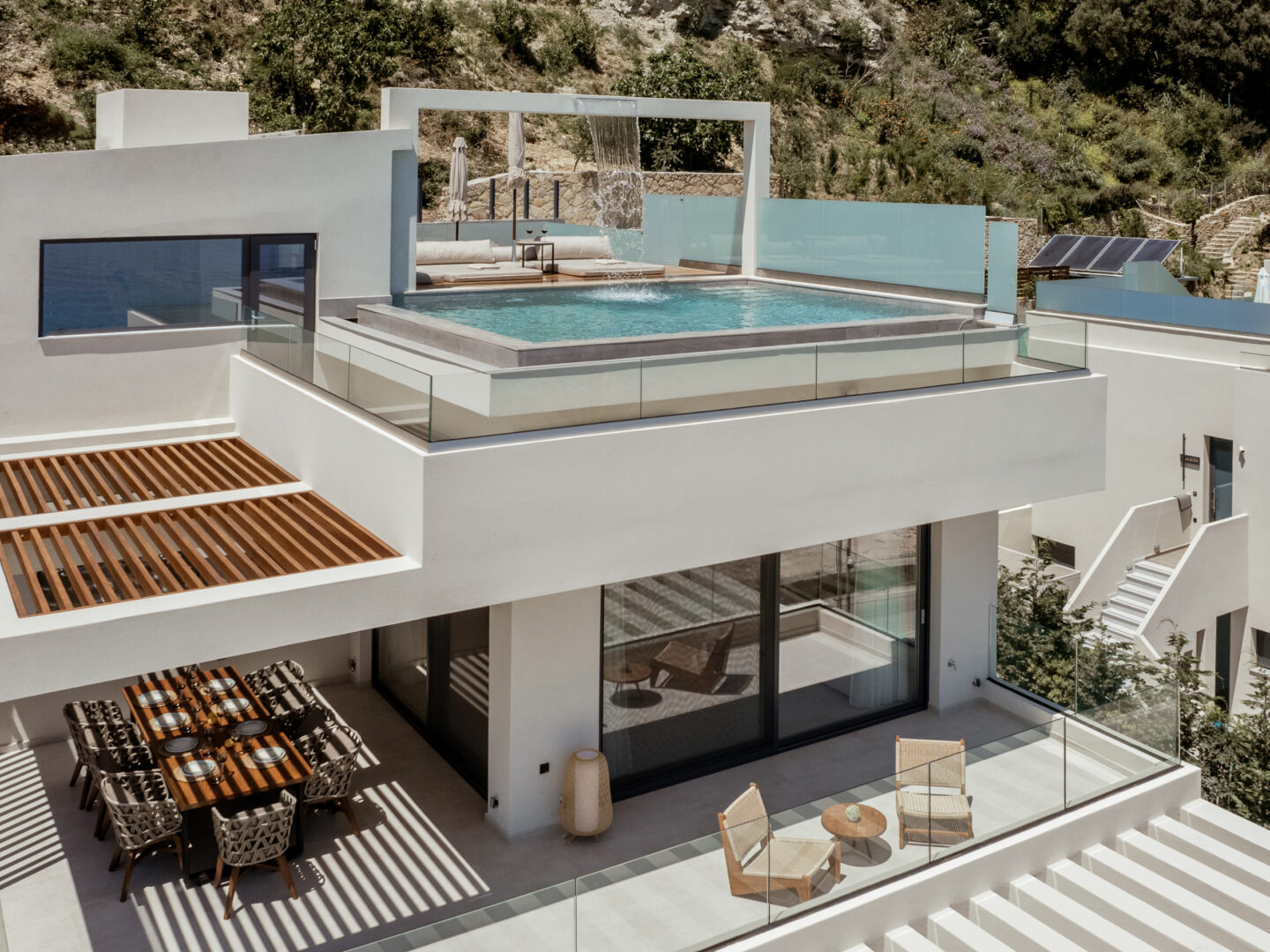 Nerea Deluxe SeaFront Villa, Iconic Infinity Pool | Think Villa