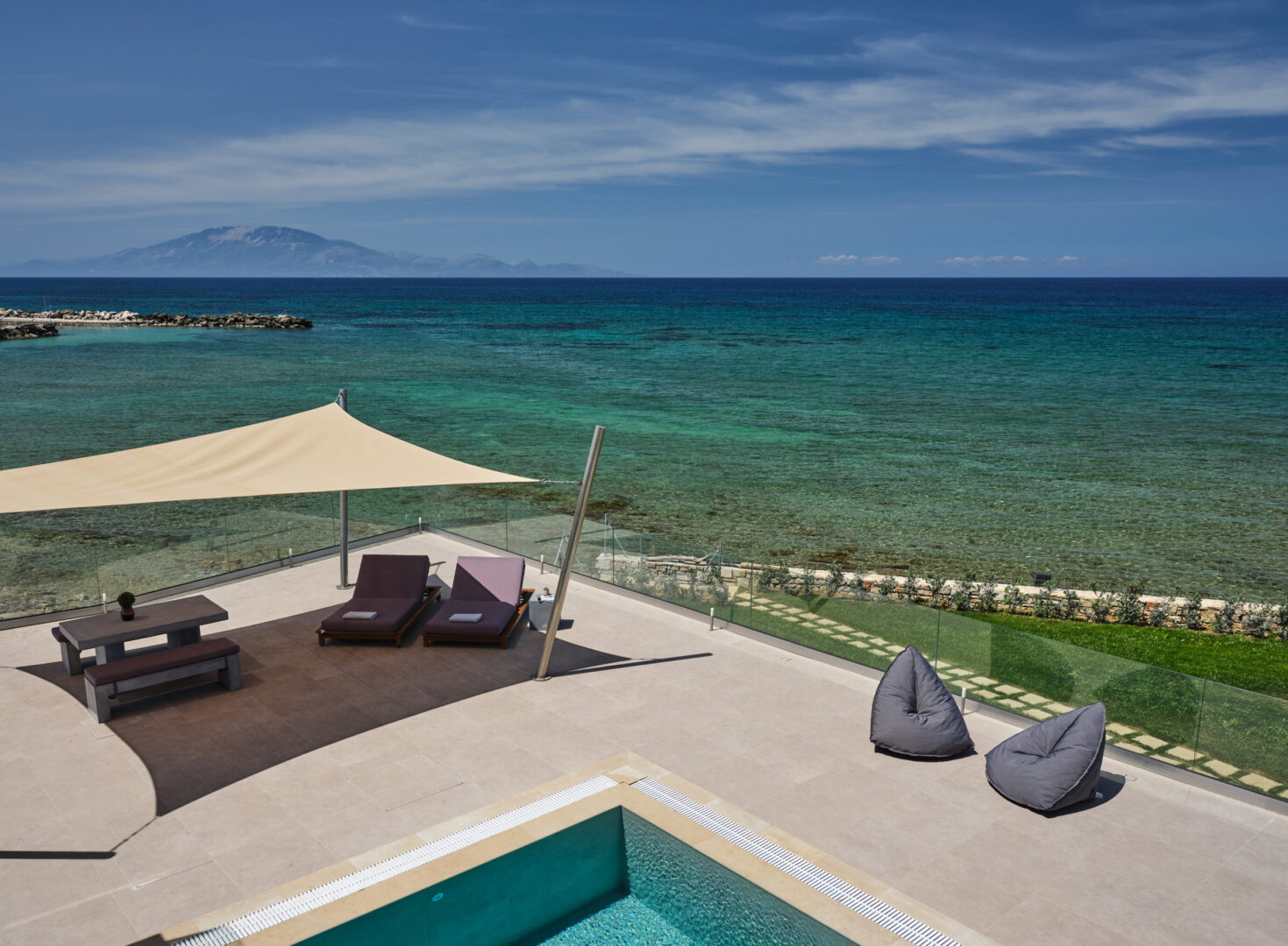 Sea Front LaMer Villa,Luxury Retreat & Heated Pool | Think Villa