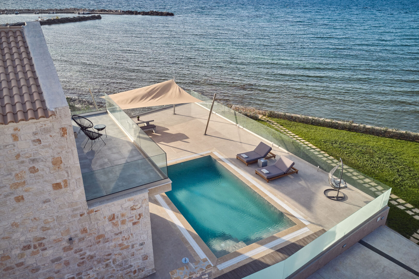 Sea Front LaMer Villa,Luxury Retreat & Heated Pool | Think Villa