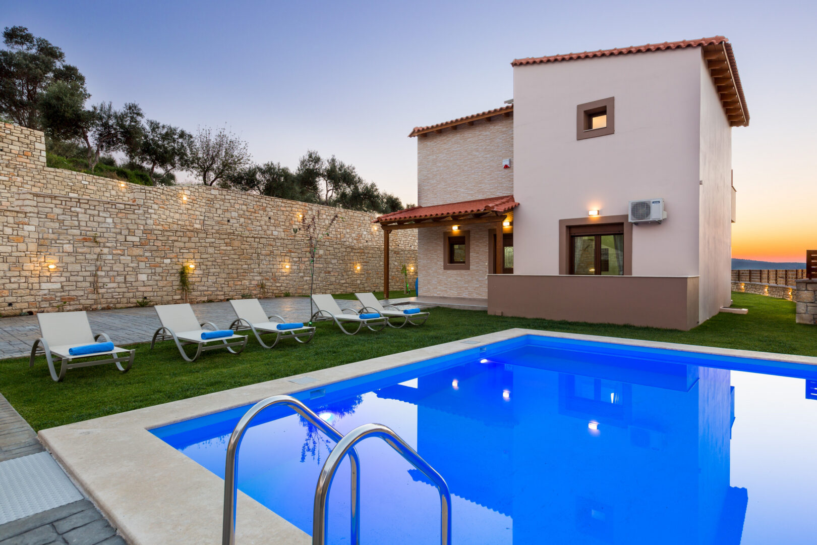 Renta Villa Georgios, with Pool, BBQ & Playground | Think Villa